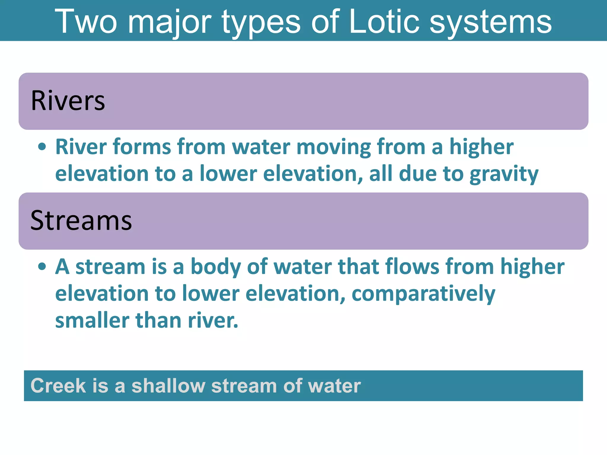 Types of water body : Freshwater body | PDF