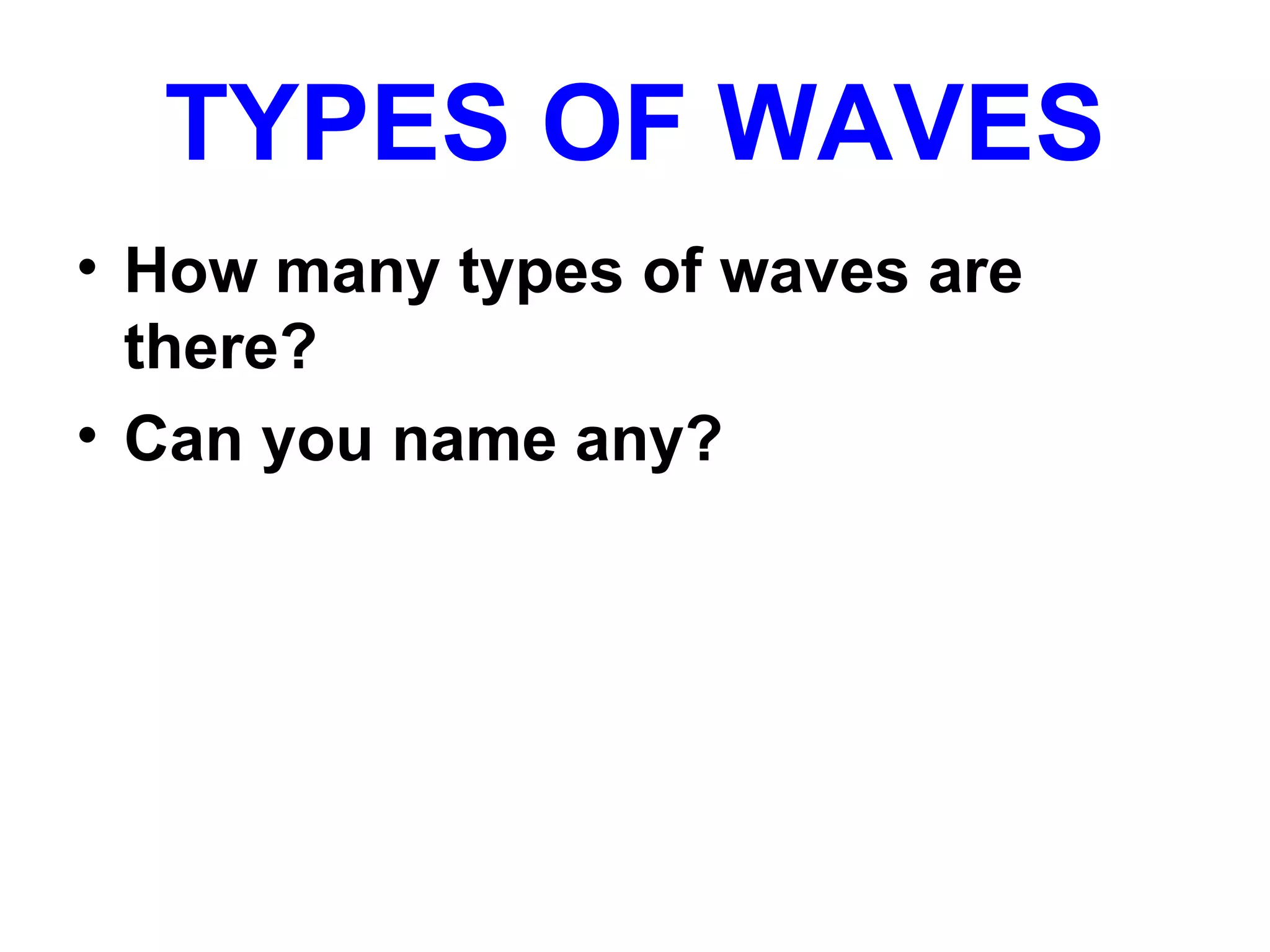 Types of waves | PPT