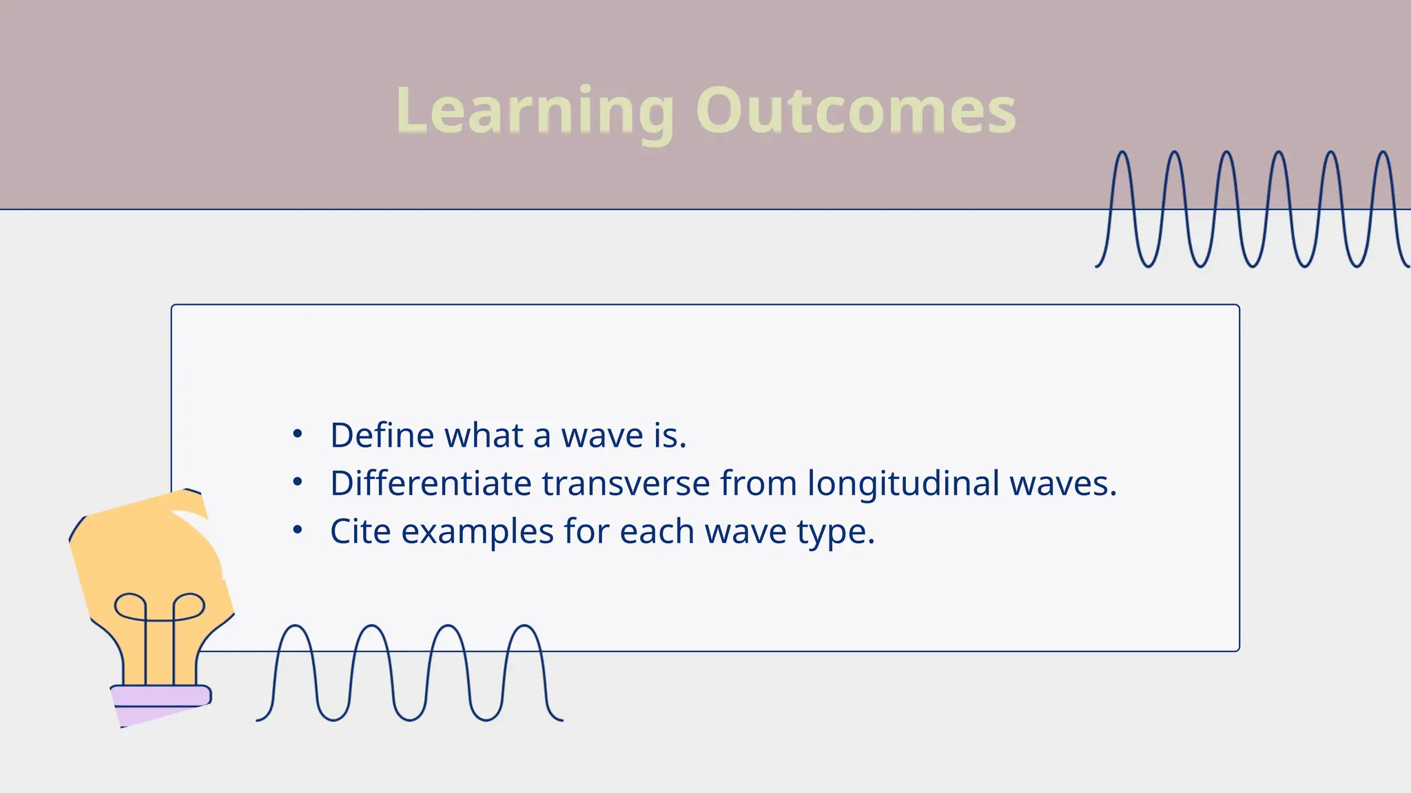Types of Waves Science Presentation in Light Blue White Lined Style | PPT