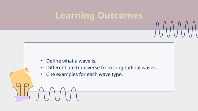 Types of Waves Science Presentation in Light Blue White Lined Style | PPT