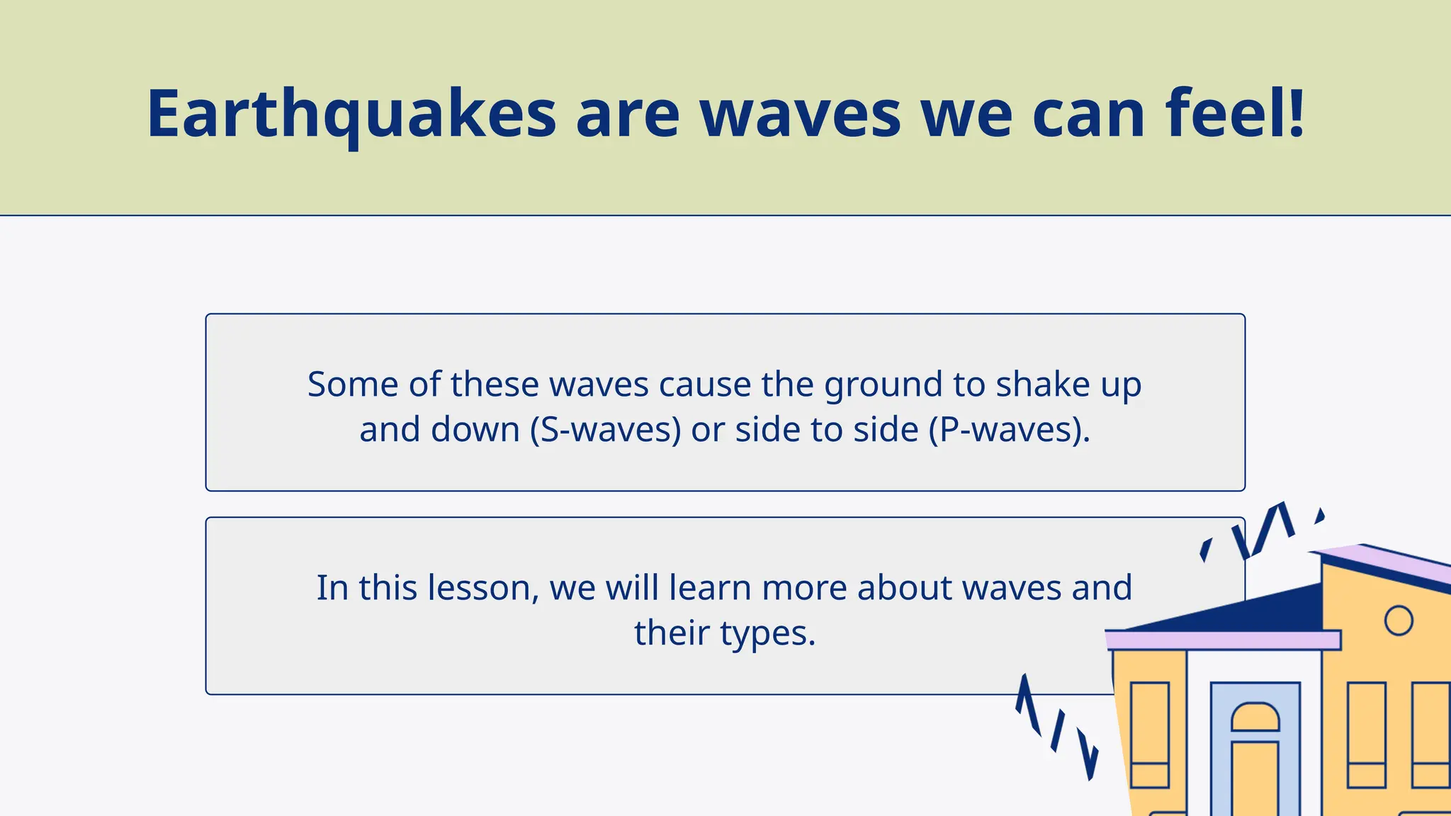 Types of Waves Science Presentation in Light Blue White Lined | PPTX