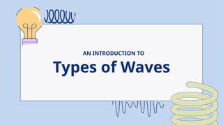 Types of Waves Science Presentation in Light Blue White Lined | PPTX