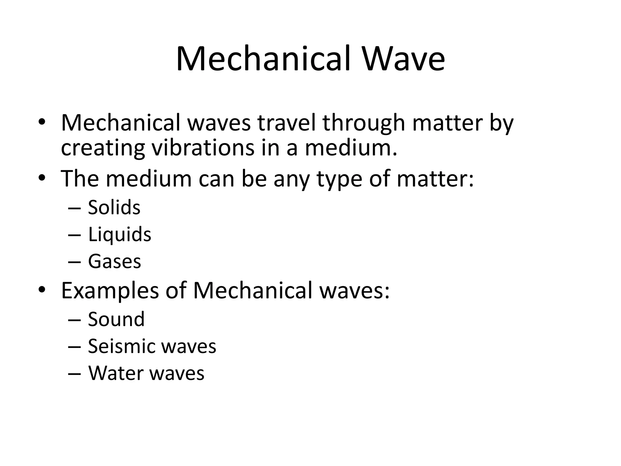 Types of waves with compressional waves | PPTX