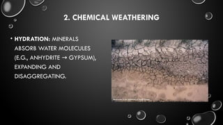 EARTH AND LIFE SCIENCE: TYPES OF WEATHERING | PPTX