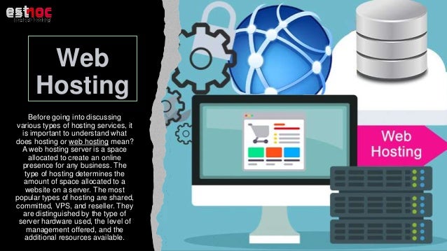 Types Of Web Hosting Pptx Web Hosting Internet