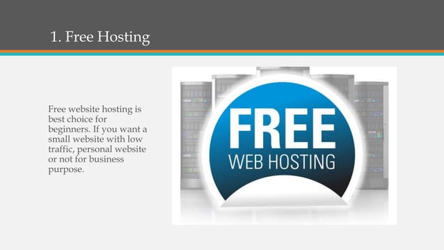 Types of web hosting services | PPTX