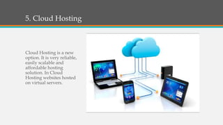 Types of web hosting services | PPTX