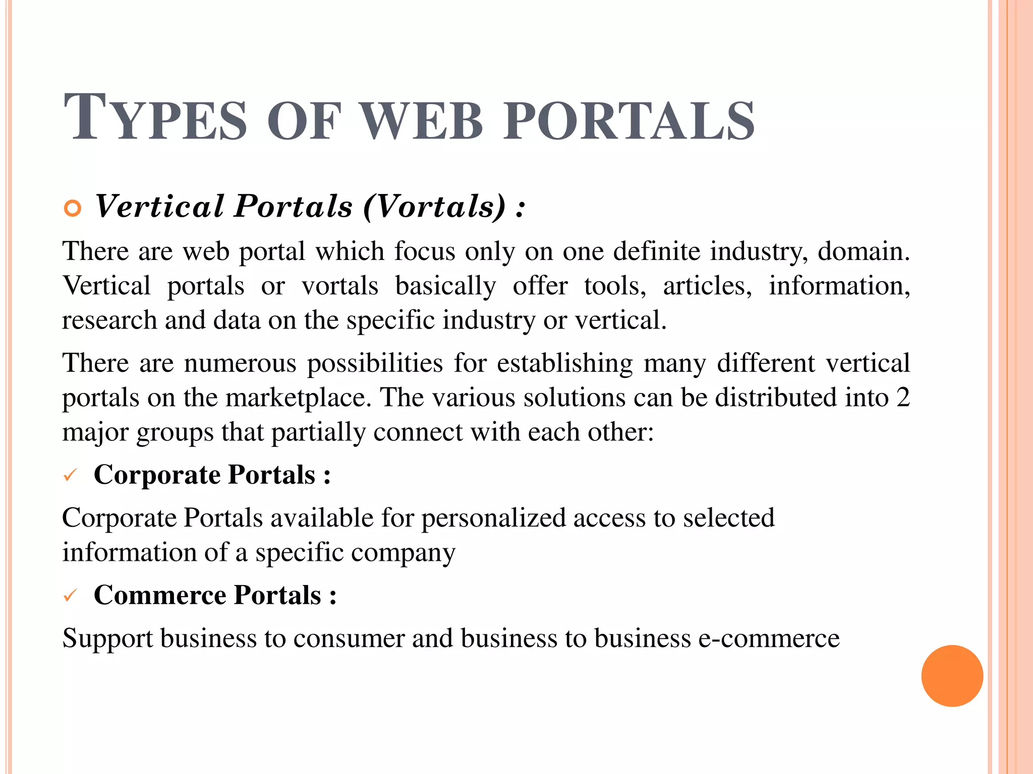 Types of web portals | PDF
