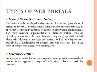 Types of web portals | PDF
