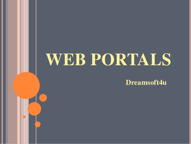 Types of web portals