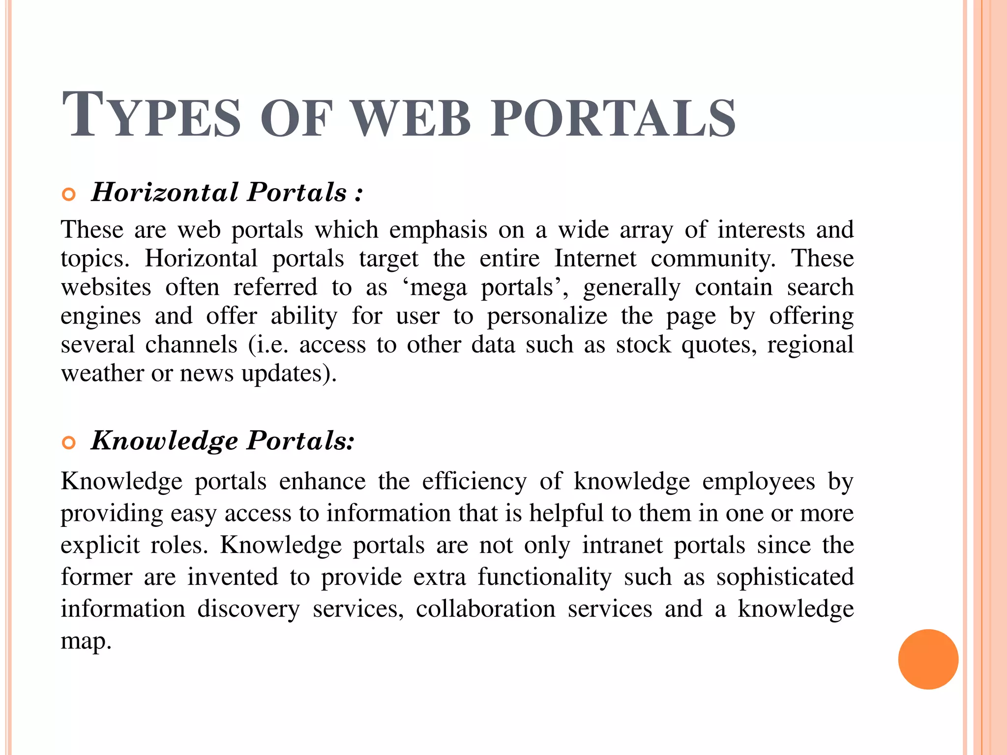 Types of web portals | PPT