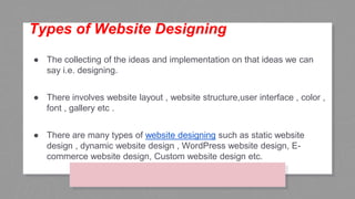 Types of website designing | PPT