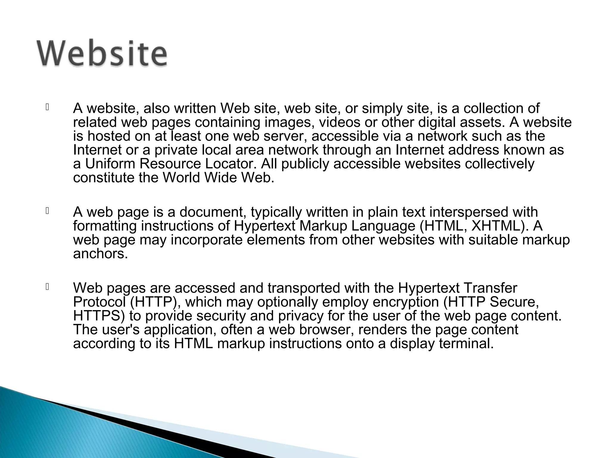 Different Types of Websites | PPT