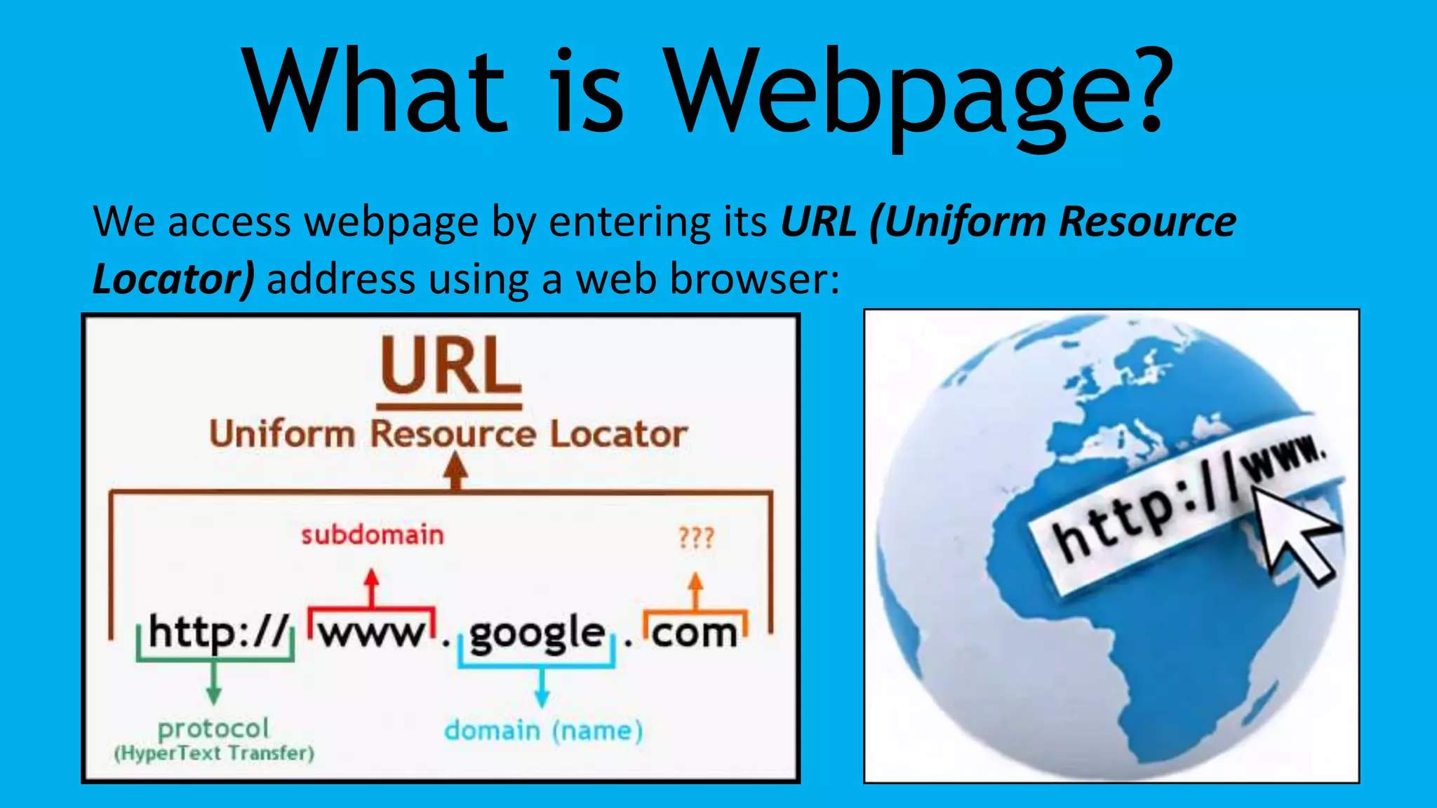 Types of websites | PPSX | Web Design and HTML | Internet