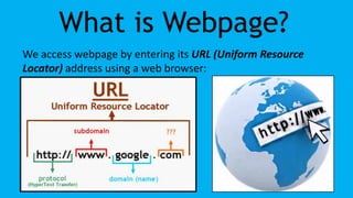 Types of websites | PPSX | Web Design and HTML | Internet