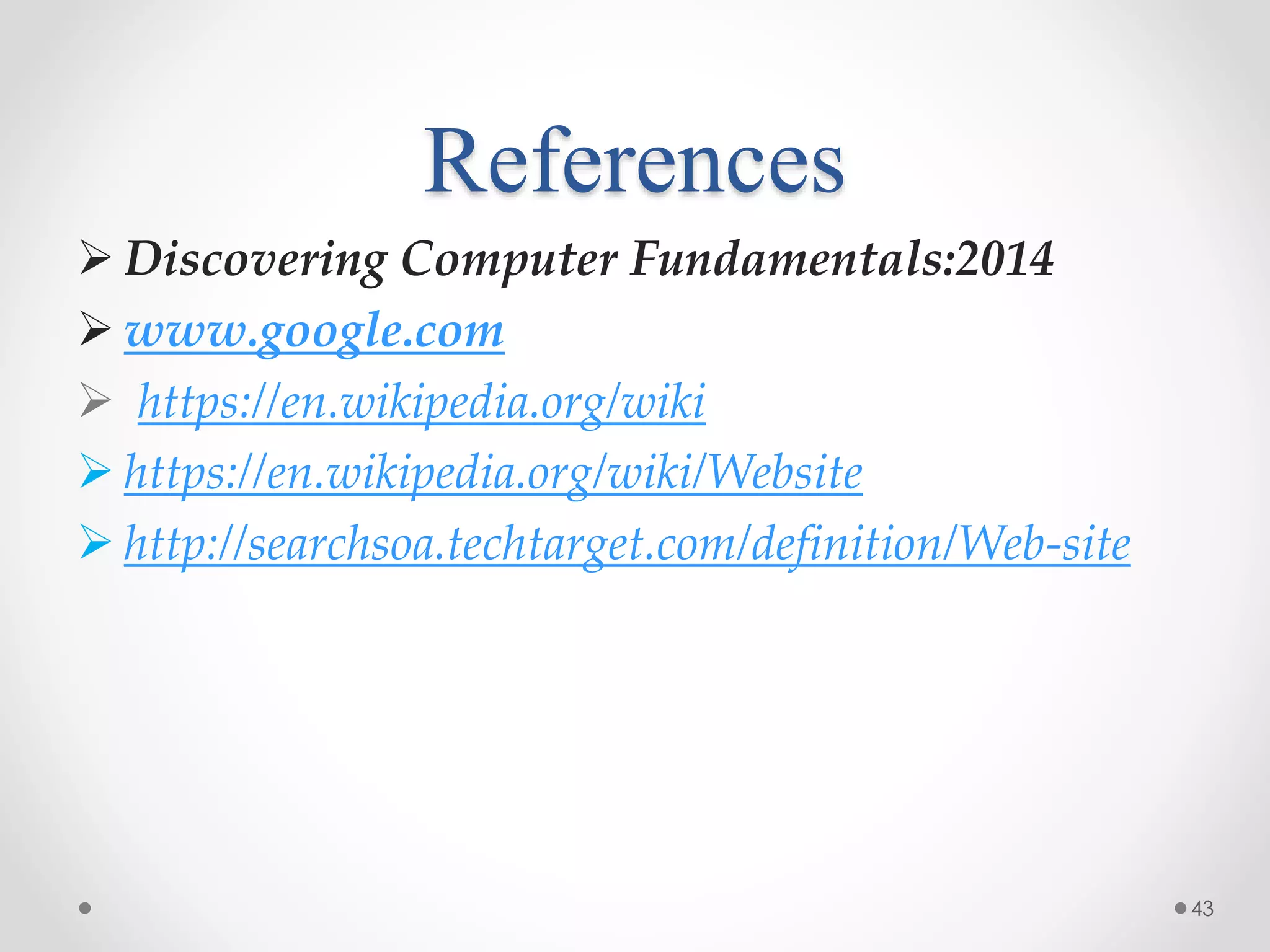 Types of websites | PPTX