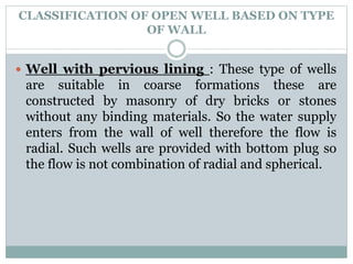 Types of wells | PPTX