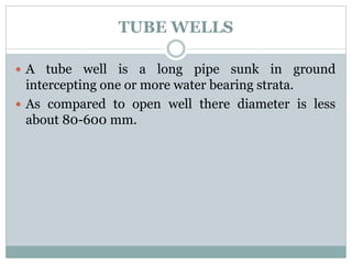 Types of wells | PPTX