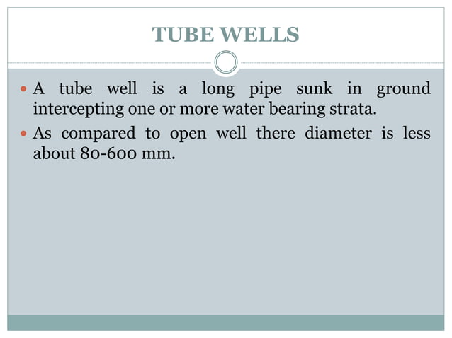 Types of wells | PPTX | Geology | Science