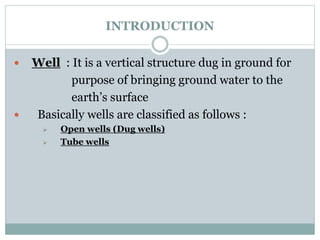 Types of wells | PPTX