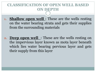 Types of wells | PPTX