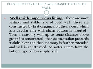 Types of wells | PPTX