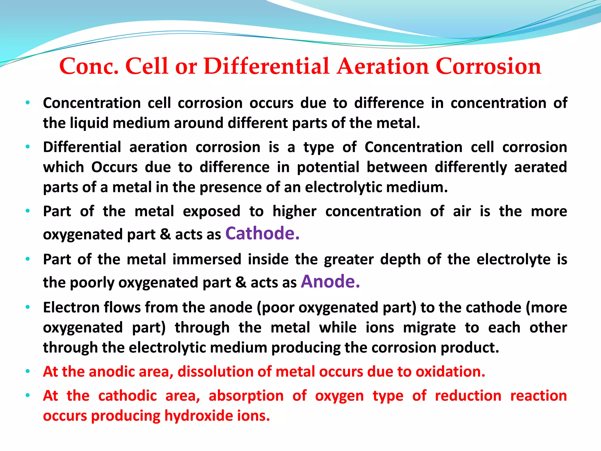 Wet corrosion and its types with mechanisms | PDF