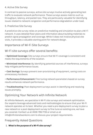 Types of Wi-Fi Site Surveys | PDF