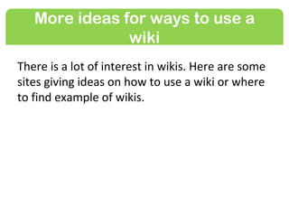 Types of wikis | PPT