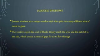 Types of window | PPTX