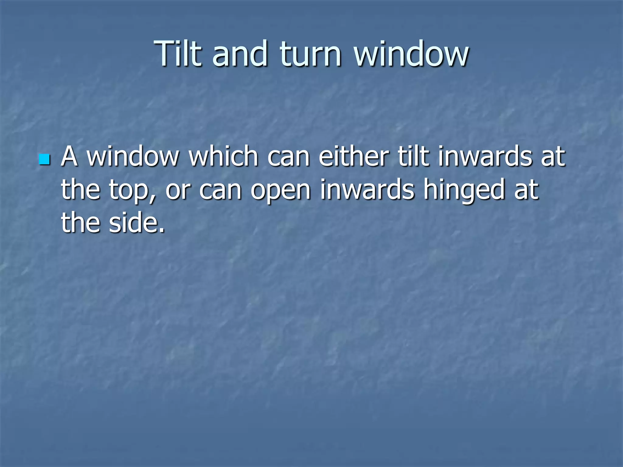 Types of windows | PDF