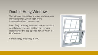 Types of windows (with PROS and CONS) | PPTX