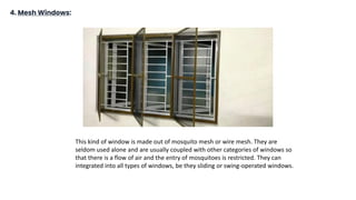 TYPES OF WINDOWS.pdf................................ | PDF