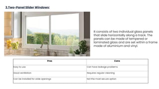 TYPES OF WINDOWS.pdf................................ | PDF