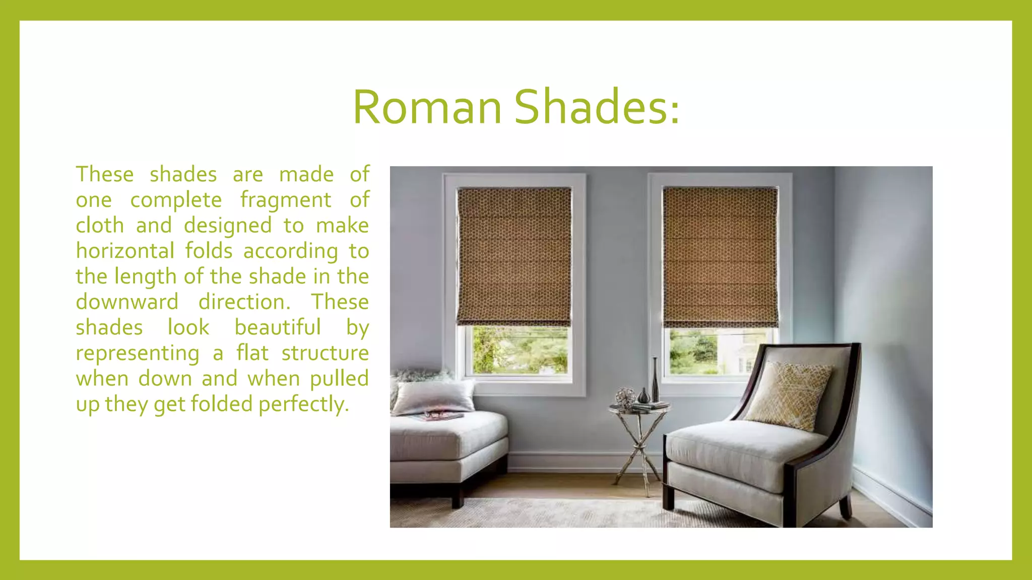 Types of Window Treatments | PPT