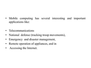 Types o Wireless Networks in computer networks | PPT
