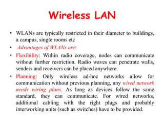 Types o Wireless Networks in computer networks | PPT