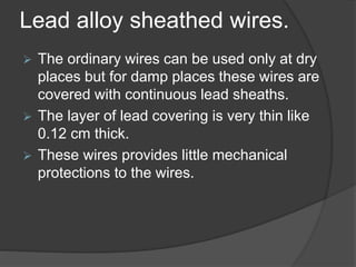 Types of wires and cables | PPTX