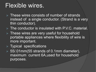 Types of wires and cables | PPTX