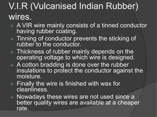 Types of wires and cables | PPTX