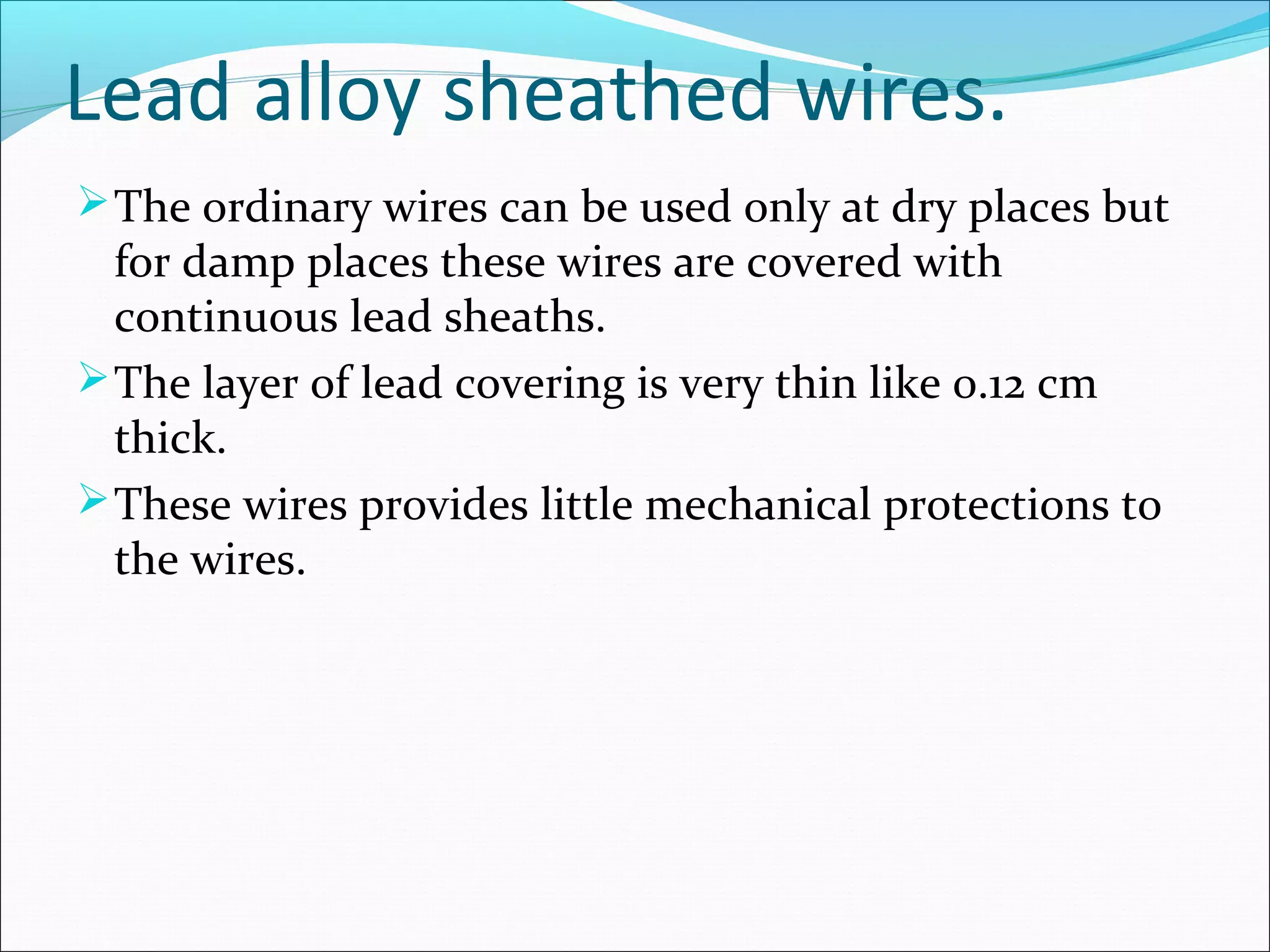 Types of wires and cables | PPT