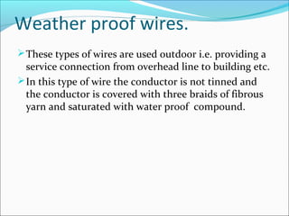 Types of wires and cables | PPT