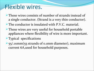 Types of wires and cables | PPT