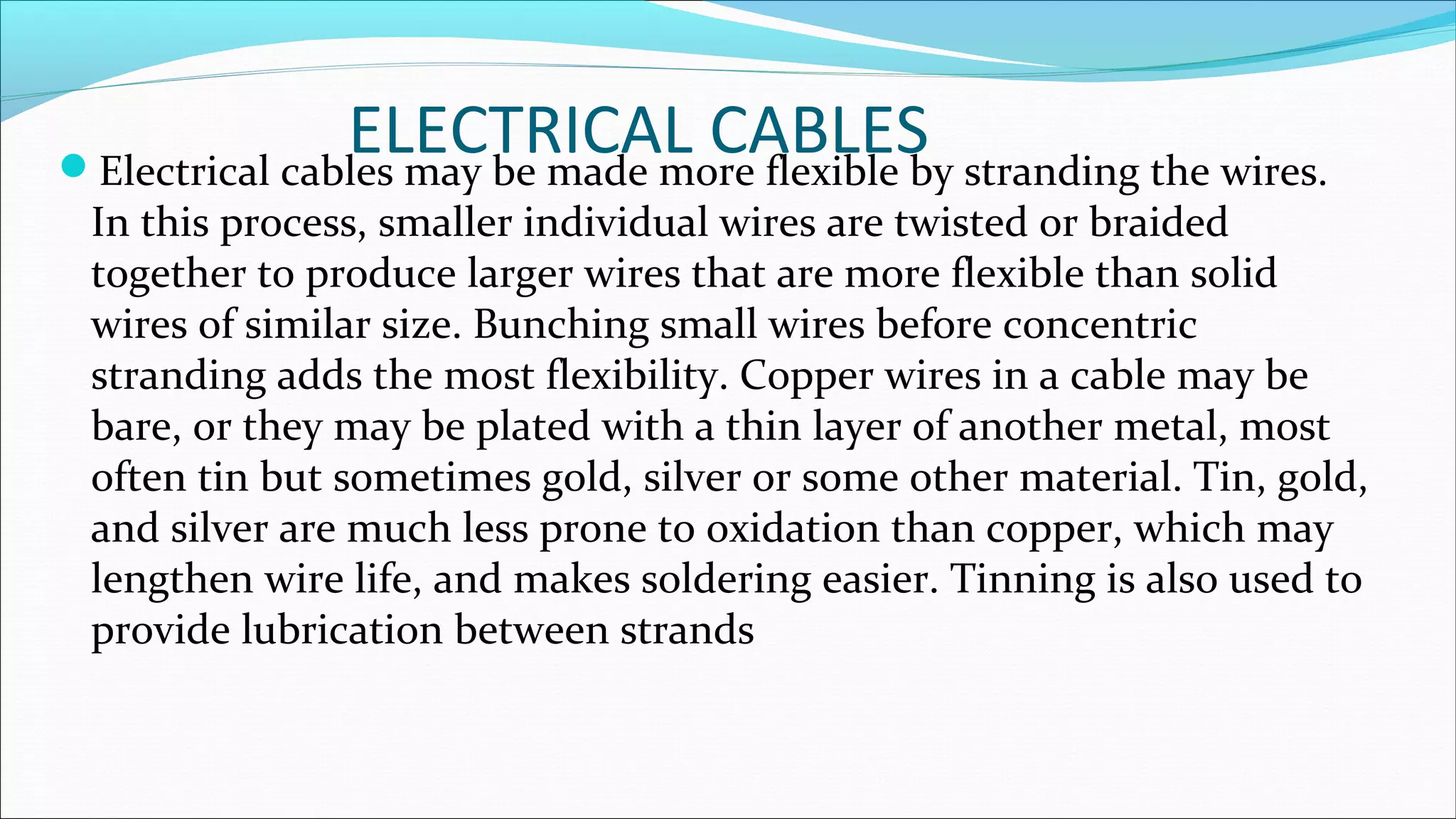 Types of wires and cables ic | PPT
