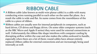 Types of wires and cables ic | PPT