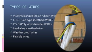 Types of wires_and_cables_ic | PPT
