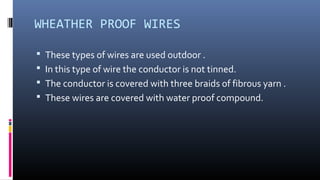 Types of wires_and_cables_ic | PPT
