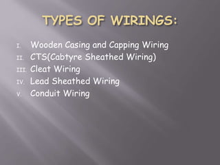 Types of wirings | PPT