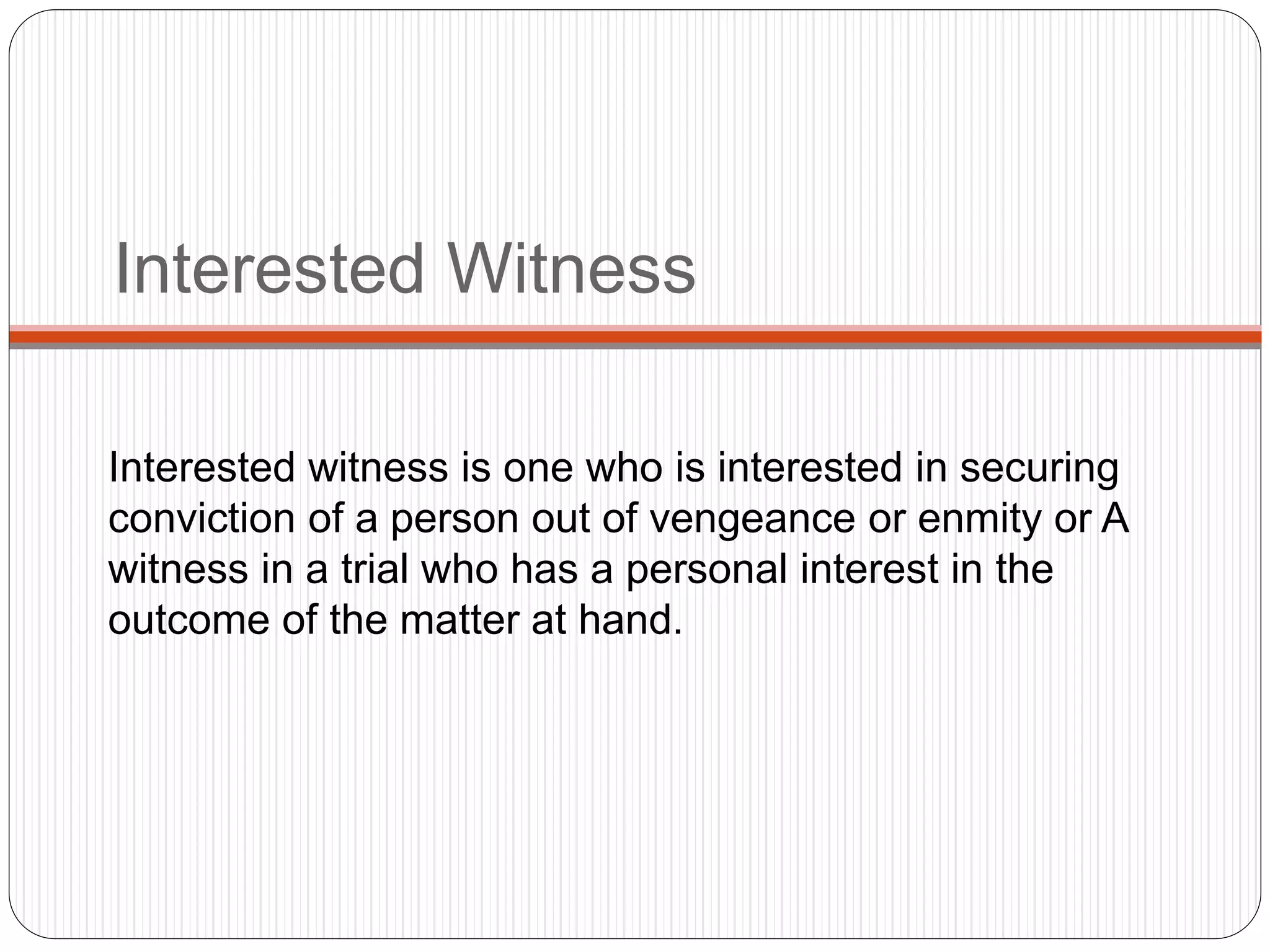 Types of witnesses | PPTX