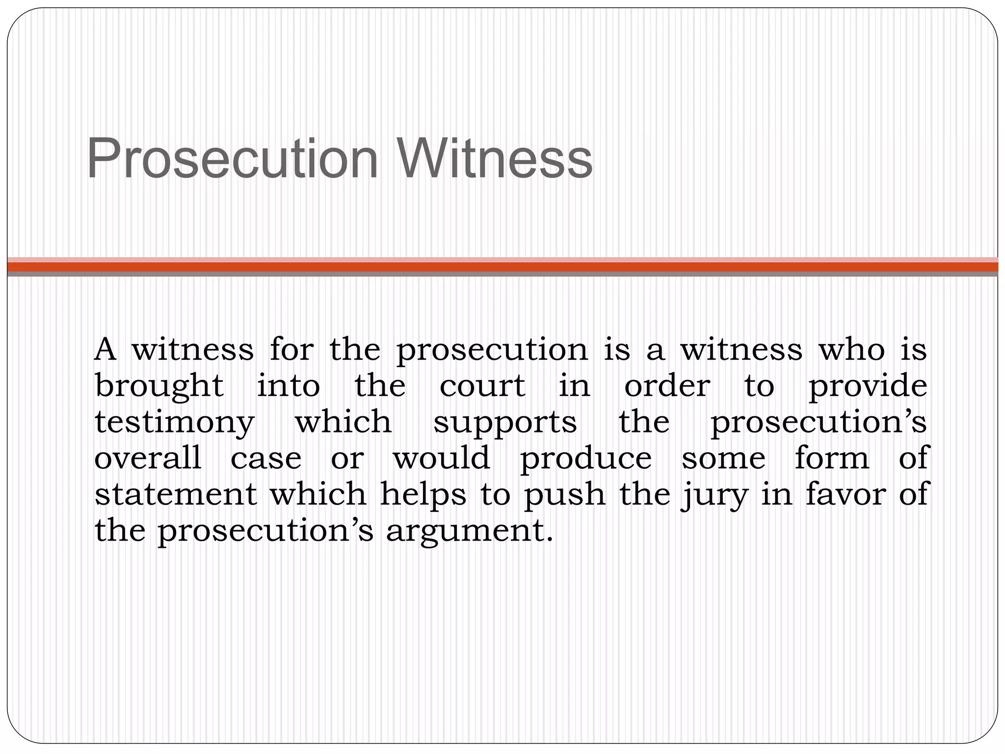 Types of witnesses | PPTX